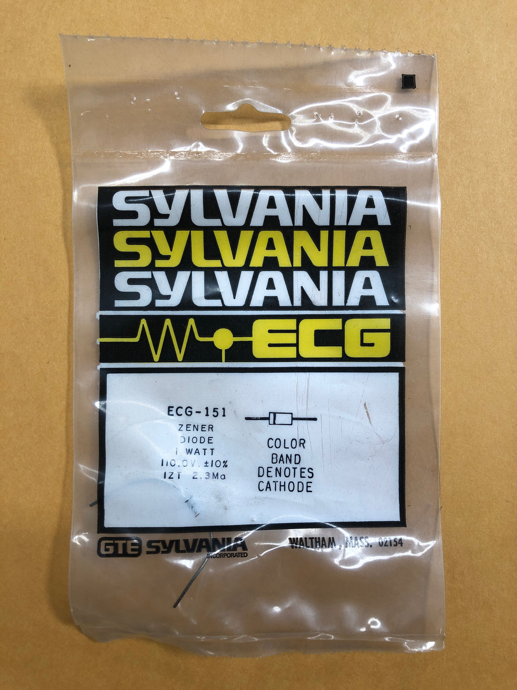 ECG151 110V @ 1 Watt Zener Diode (NTE151) – MarVac Electronics