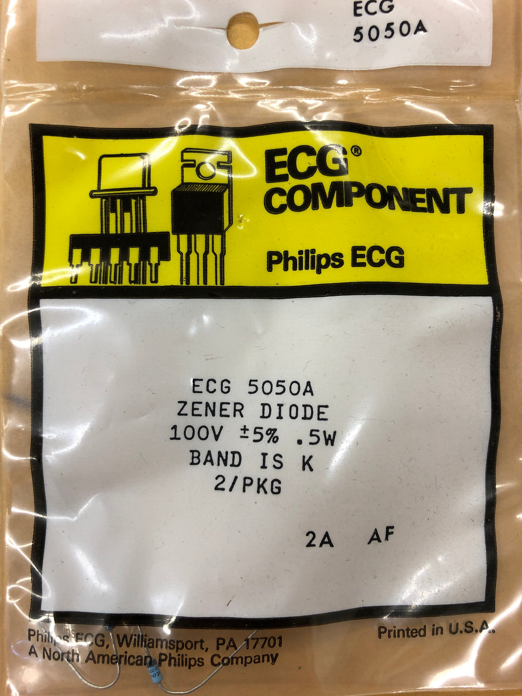 ECG5050A ZENER DIODE – MarVac Electronics