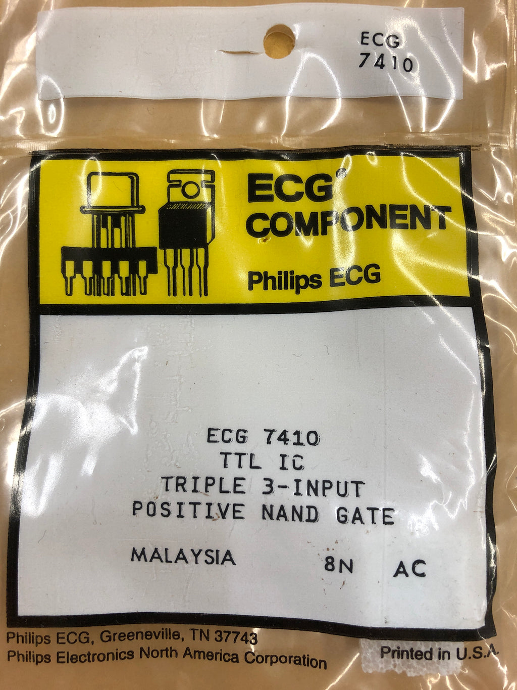 NTE/ECG 7410 INTEGRATED CIRCUIT – MarVac Electronics