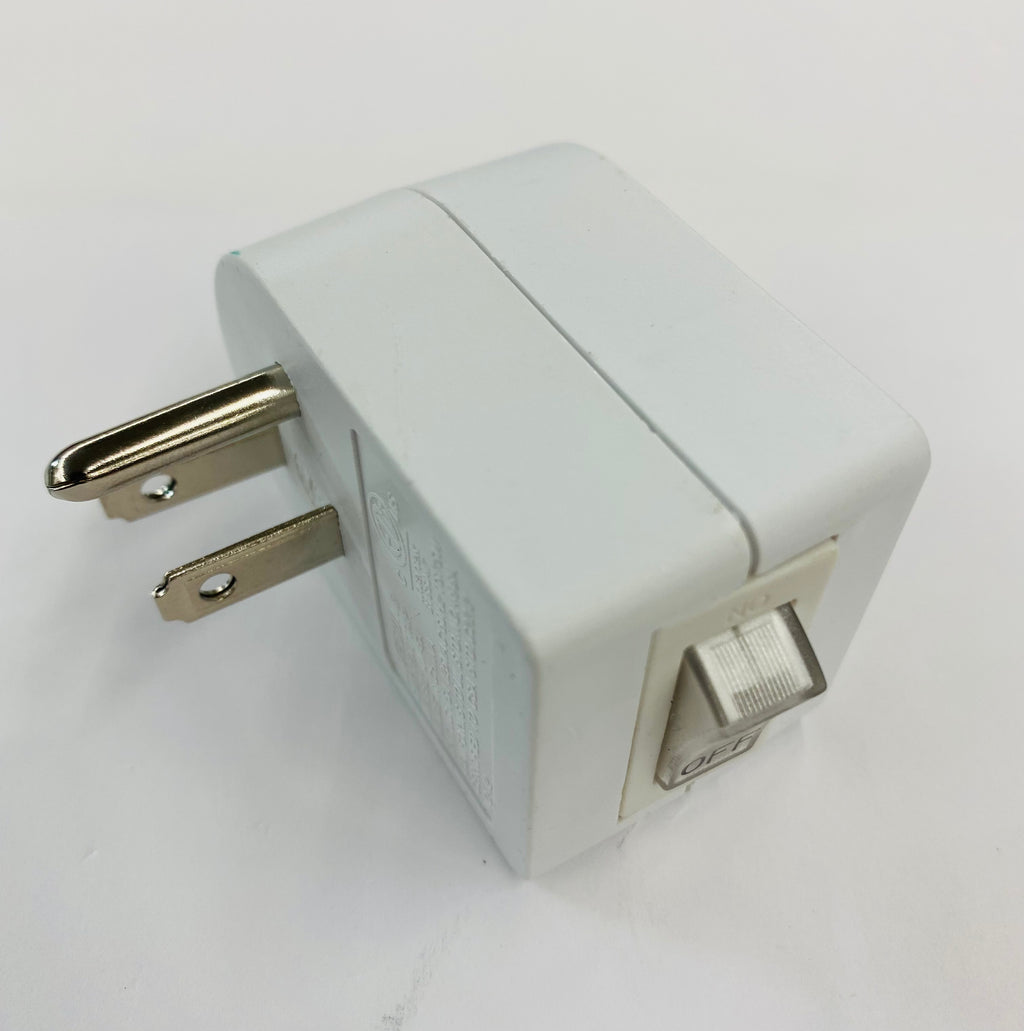 PS27, Single Outlet Wall Tap with Power Switch ~ 2 Prong 125V AC ...
