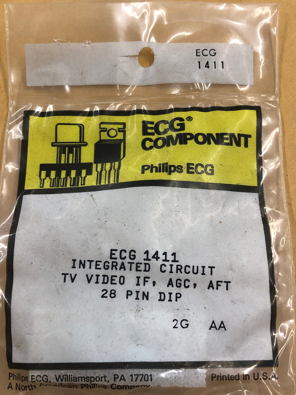 ECG1411 IC TV VIDEO IF AGC – MarVac Electronics