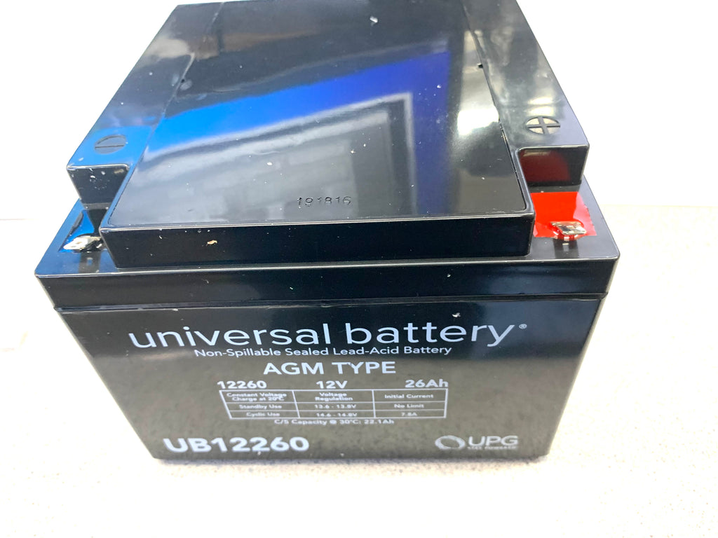 UPG UB12260 F2, 12V @ 18AH Sealed Lead Acid (SLA) Battery w/ 0.250" Te ...