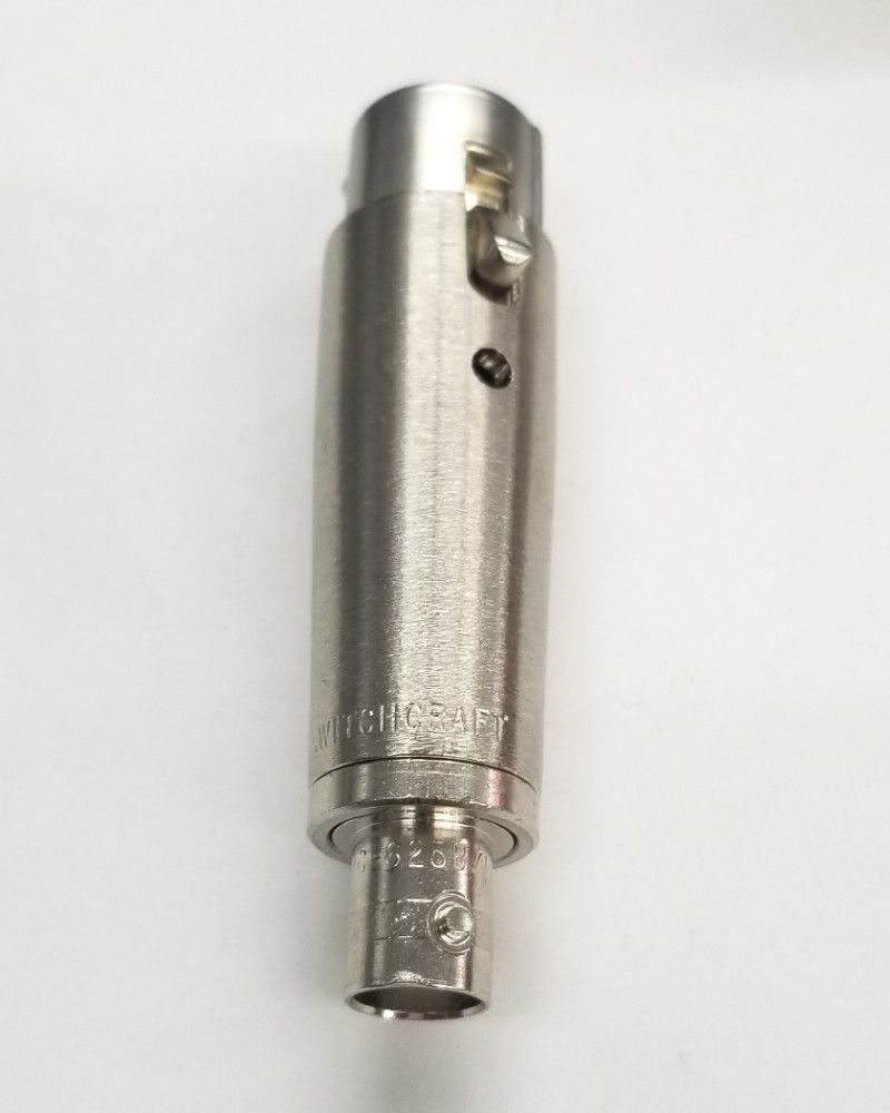Switchcraft 398, A3F Female Mic to BNC Conntector Output – MarVac ...